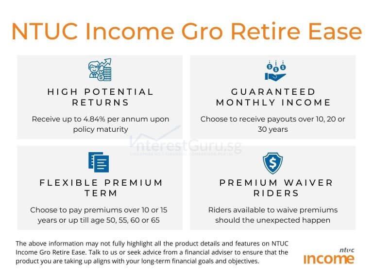 NTUC Income Gro Retire Ease Review | Formerly RevoRetire